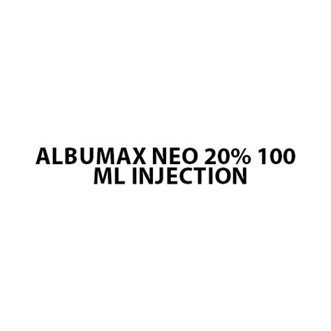 Albumax Neo 20 100 Ml Injection At Best Price In Ahmedabad Nectar