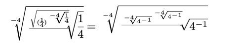 Math Mode How To Use Long Radicals To Write Nested Roots Tex
