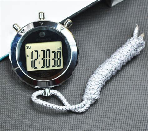 Second Centisecond Stopwatch Sport Chronograph Lcd Digital Stop Watch