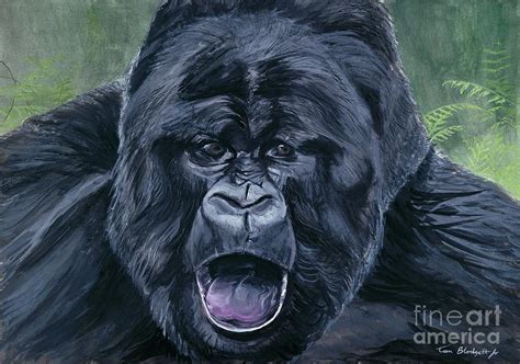 Silverback Gorilla Painting At Explore Collection