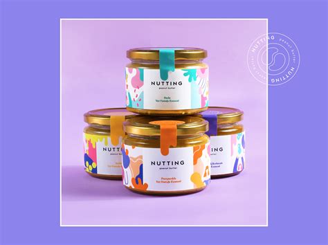 Nutting Peanut Butter A Colourful And Playful Packaging Design For A