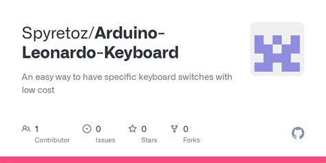 Github Spyretozarduino Leonardo Keyboard An Easy Way To Have Specific Keyboard Switches With