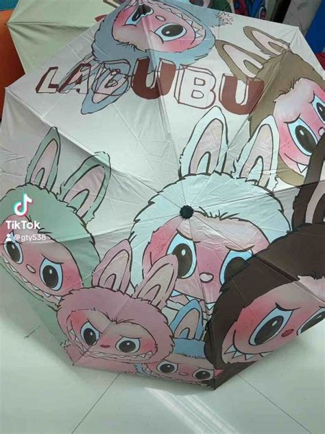 พร้อมส่ง ร่ม Labubu ลาบูบู้ ร่มกัน Uv ลายการ์ตูน ร่มพกพา น่ารัก กันแดดกัน Uv กันฝน ร่มพับได้
