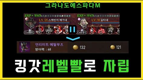 그라나도에스파다M 아무것도 안하고 레벨업 만 해서 자립한 무과금 ㅡ 이제부턴 반복 YouTube