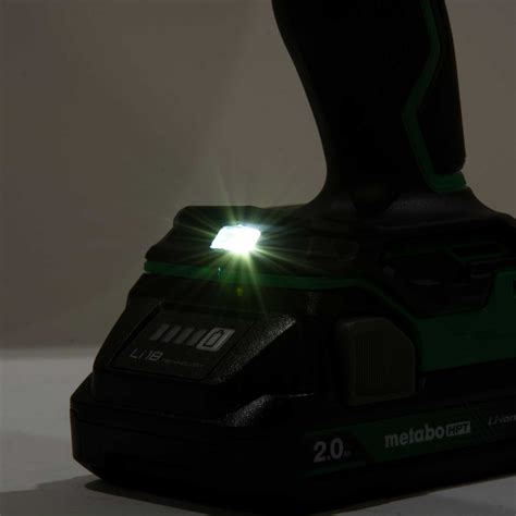 18v Multivolt™ Cordless Brushless Hammer Drill Kit 2 X 2 0ah Metabo Hpt Dv18dex