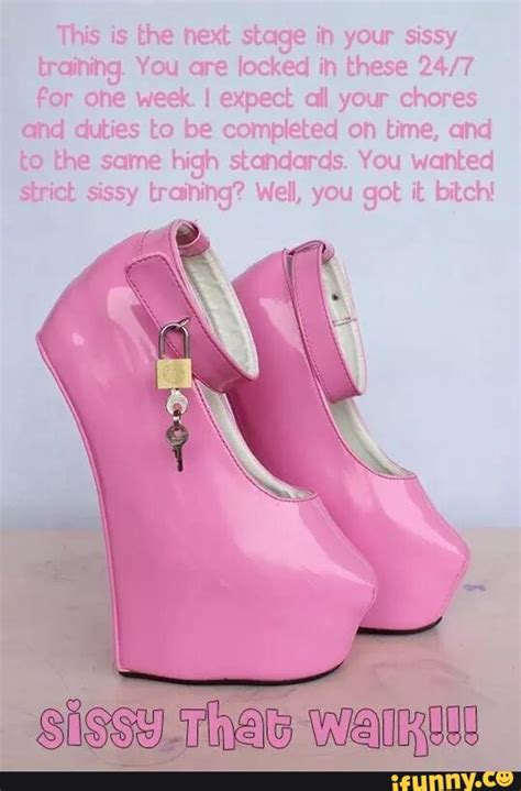 This Is The Next Stage In Your Sissy Training You Are Locked In These 247 For One Week I