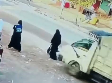 Watch Woman Dies On Spot In Road Accident In Hyderabad
