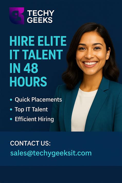 🔍 Struggling To Find Top It Talent At Techy Geeks We Deliver Elite It