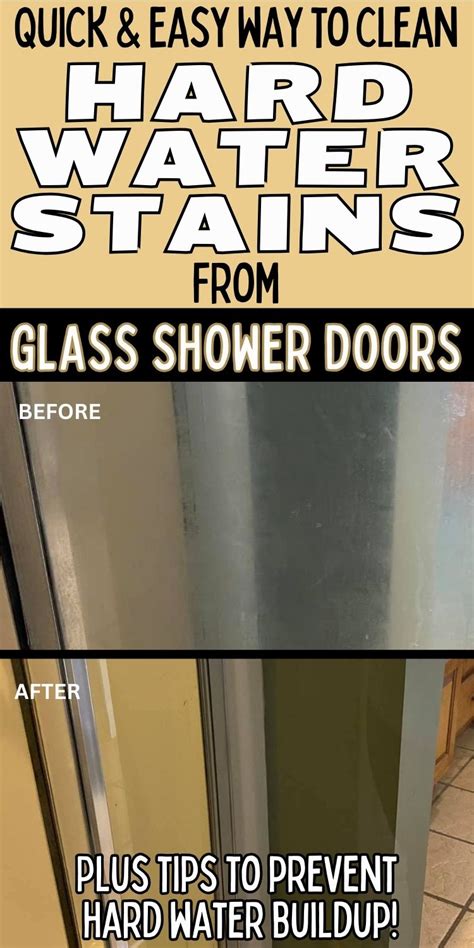 The Easy Way To Clean Glass Shower Doors With Hard Water Stains