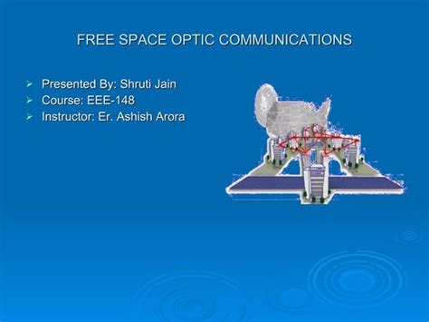 Free Space Optics Communication Ppt
