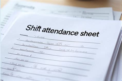 Free Shift Attendance Sheet Excel Template Easy Tracking For Employee