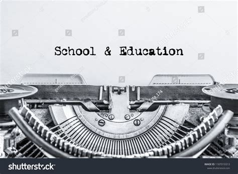 Text Printed On A Typewriter Black Ink On Old Paper Information On