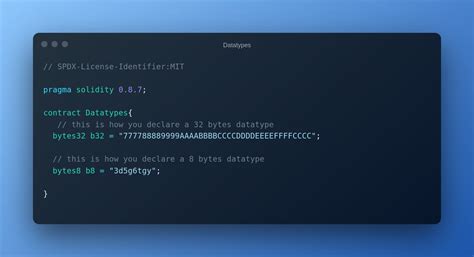 Web 3 Solidity Datatypes in Solidity thread Thread from TRÄW