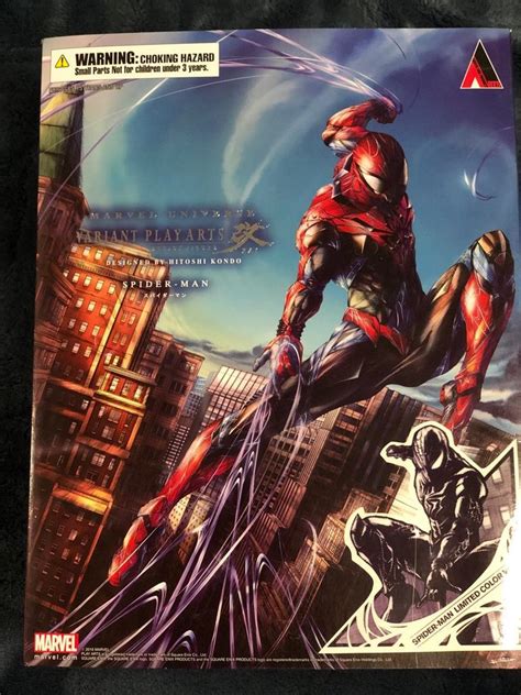 Play Arts Kai Spider Man Black Suit Variant Square Enix 1932573623
