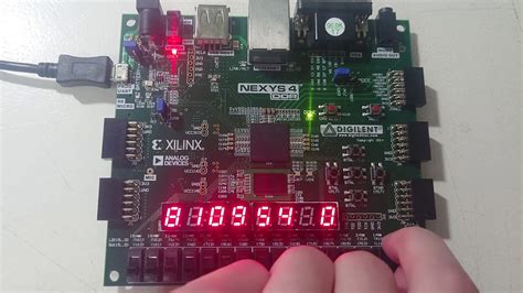 Digital Lab 7 Segment Scrolling Text Fpga Youtube