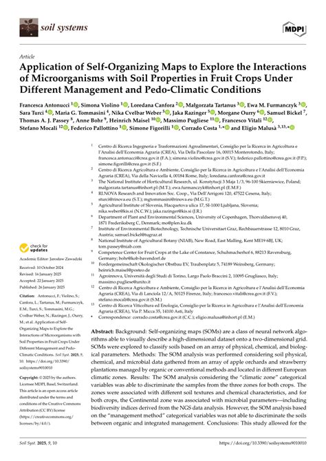 Pdf Application Of Self Organizing Maps To Explore The Interactions