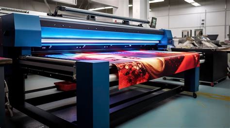 Premium Photo A Photo Of A Largescale Banner Printing Machine