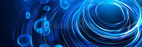 this background features abstract blue swirling bubbles conveying