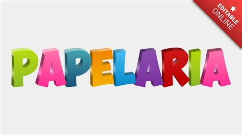 PAPELARIA Multi Color For The New Year Text Effect Generator