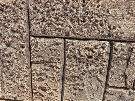 Concrete Masonry Large Red Bricks Texture Background Bricks With