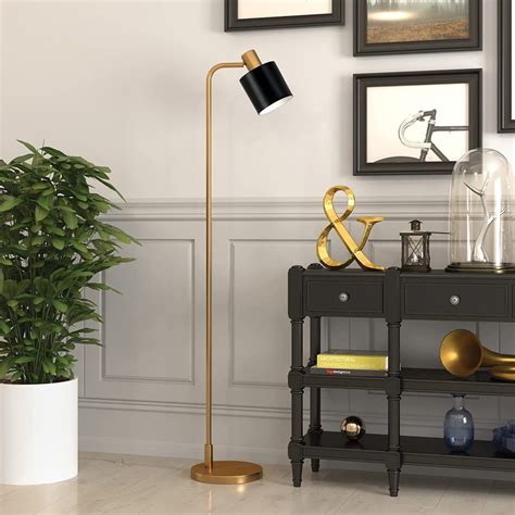 Cheap Yet Stylish Black And Gold Floor Lamp Adjustable Task Lighting
