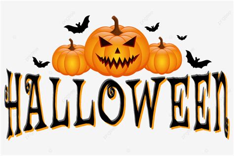 Feliz Halloween Cara Aterradora Calabaza Y Silueta De Murciélago Vector