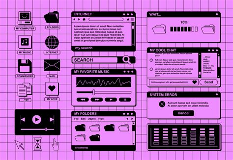The Screen Of An Old Retro Pc In The Y K Style Retro Wave And Vaporwave Background Bright