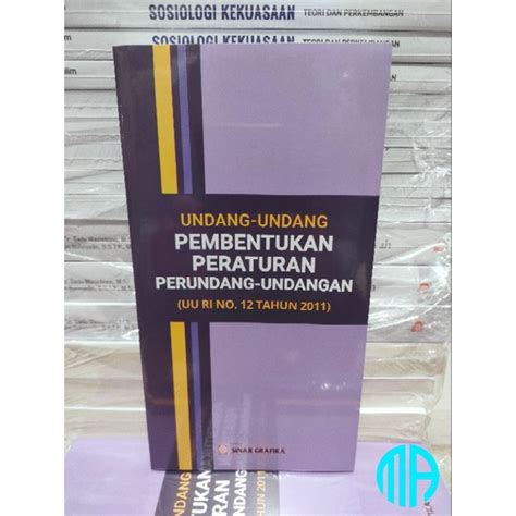 Jual Uu Pembentukan Peraturan Perundang Undangan Uu Ri No 12 Tahun