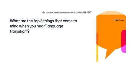 Ppt Language Transition Process Pptx