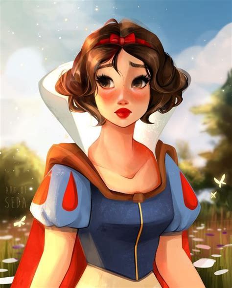 Snow White Artwork With Stunning Background