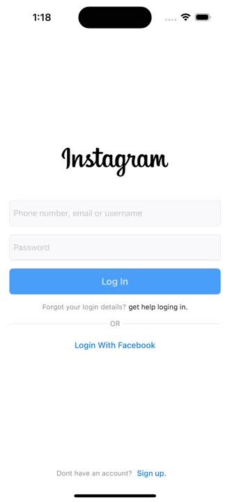 mvvm powered instagram clone with dark light mode lokhande vivek