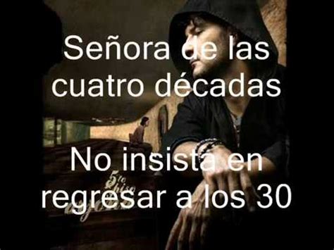 Ricardo Arjona Señora de las 4 decadas con letra YouTube