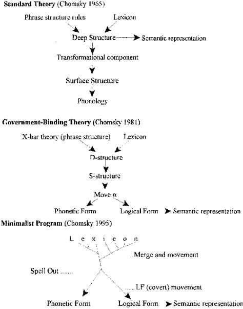 Architecture Of Chomsky S Theories Through The Years Download Scientific Diagram
