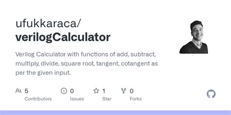 Github Ufukkaracaverilogcalculator Verilog Calculator With