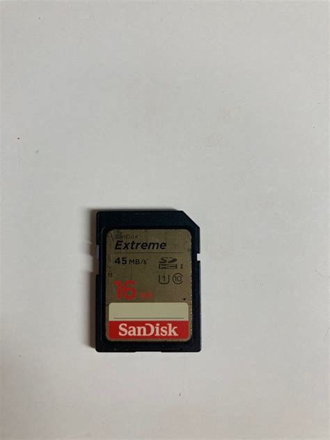 SanDisk Extreme 16Gb SD Card Mobile Phones Gadgets Mobile Gadget