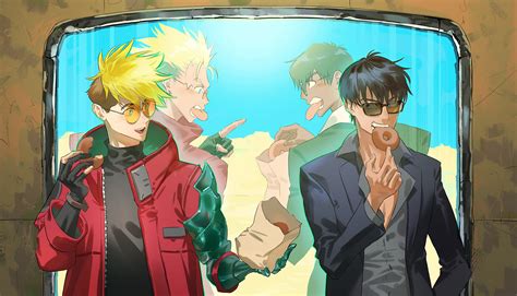 Ba3969787585976 Nicholas D Wolfwood Vash The Stampede Trigun