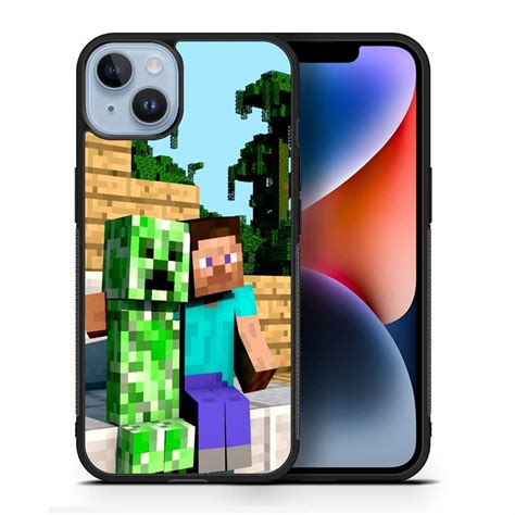 Minecraft Steve Creeper Iphone 14 Iphone 14 Plus Iphone 14 Pro