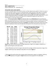 Lab 4 Exercise Climate Data Week Of September 19th 1 2 Pdf Name