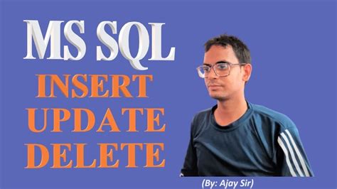 Sql Tutorial For Beginners In Hindi Insert Update Delete Youtube