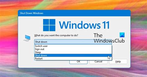 Create A Shortcut To Open Shut Down Dialog Box Alt F4 In Windows