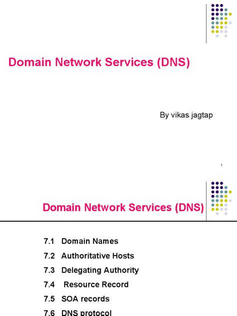 dns pdf domain name system domain name
