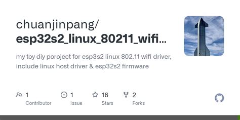 GitHub Chuanjinpang Esp S Linux Wifi Driver My Toy Diy Poroject For Esp S Linux