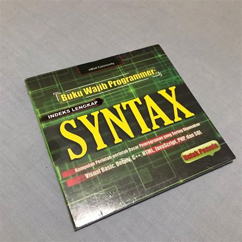 Jual Buku Wajib Programmer Syntax Untuk Pemula Shopee Indonesia