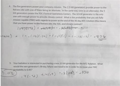 Solved The Five Generators Power Your Company Mission The