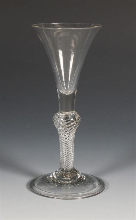 Bonhams An Airtwist Wine Glass Circa 1755