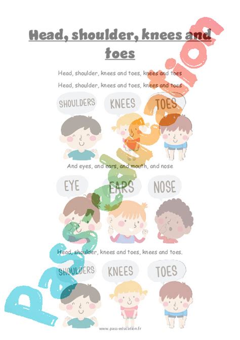 Anglais Les cinq sens MS de maternelle Séquence complète PDF à imprimer