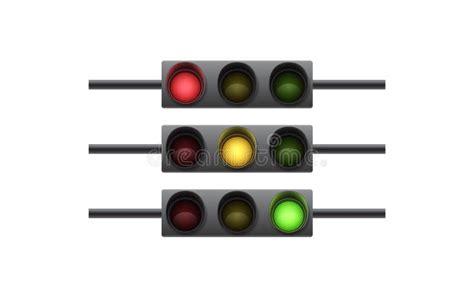 Horizontal Traffic Light Stock Vector Illustration Of Danger 5318104