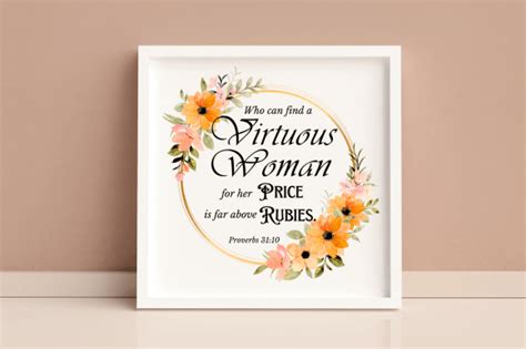Virtuous Woman SVG Bible Verse SVG Graphic By Pmjkush Creative Fabrica