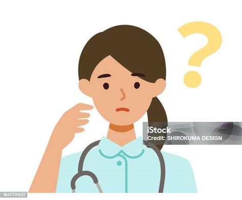 일하는 간호사 여자 건강 관리 개념여자 만화 캐릭터입니다 사람들은 프로필 아바타 및 아이콘에 얼굴을 맞춥니다 여자에게 묻는
