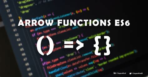Understanding Arrow Functions In Javascript Es6 — Full Guide By Gayan